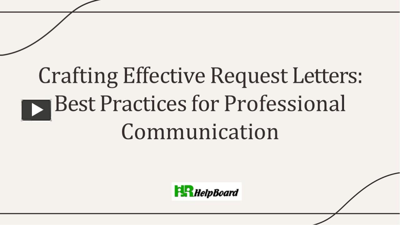 Request Letter Sample presentation | free to download