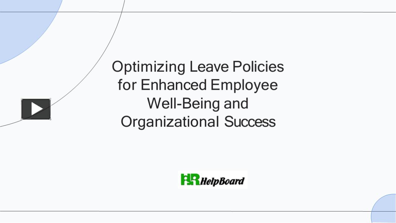 Leave Policy presentation | free to download