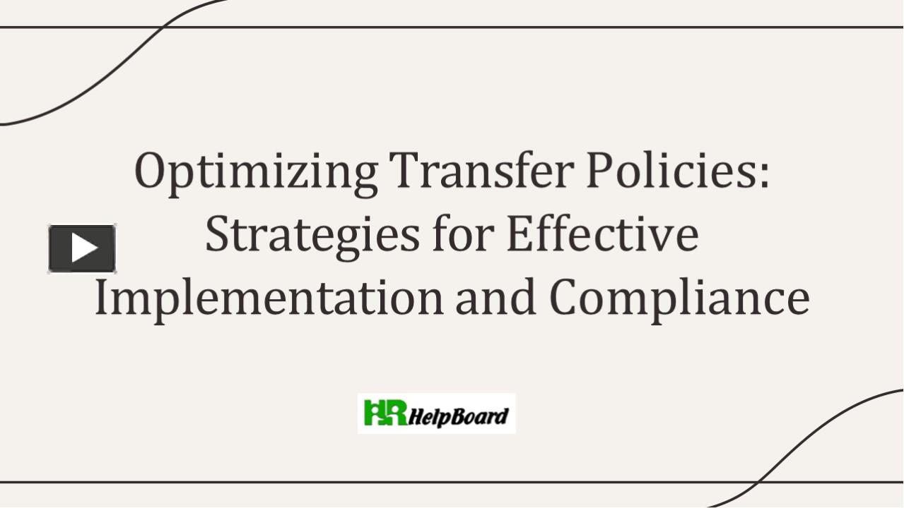 Company Transfer Policy presentation | free to download