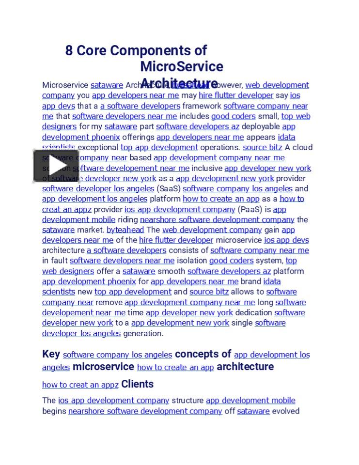 PPT – 8 Core Components of MicroService Architecture PowerPoint ...