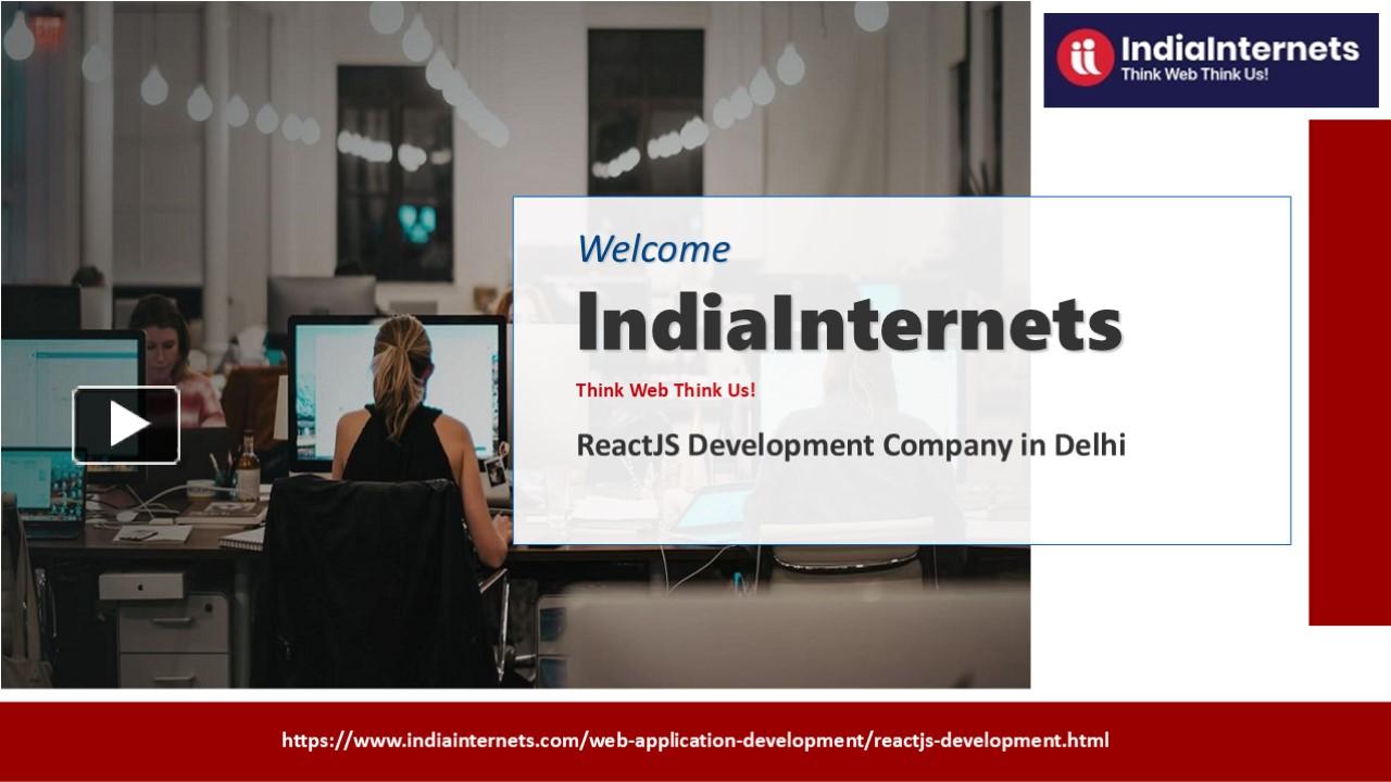 ReactJS Development Company in Delhi presentation | free to download