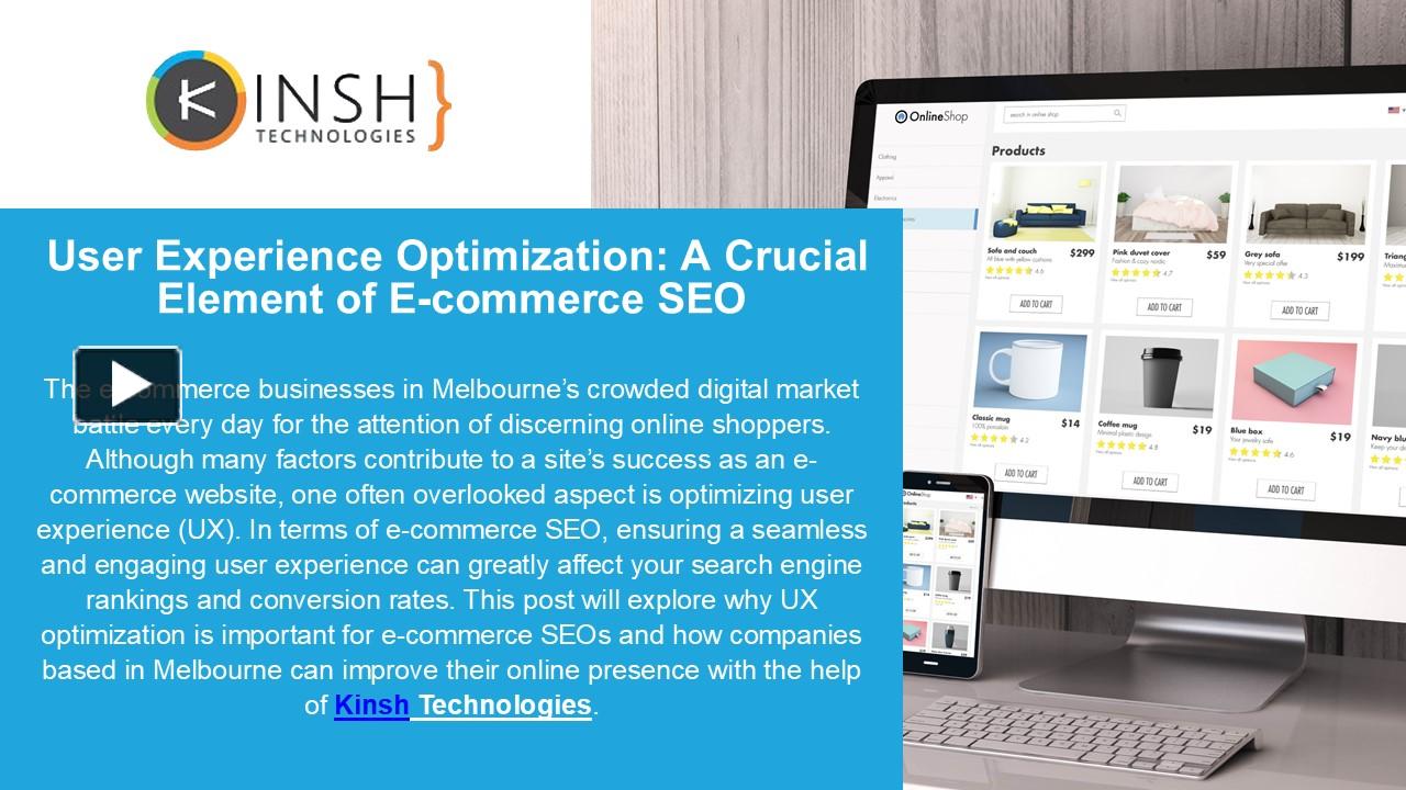 PPT – User Experience Optimization: A Crucial Element of E-commerce SEO ...