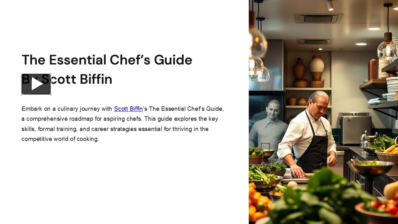 The Essential Chef’s Guide: Mastering Skills, Training, and Career ...