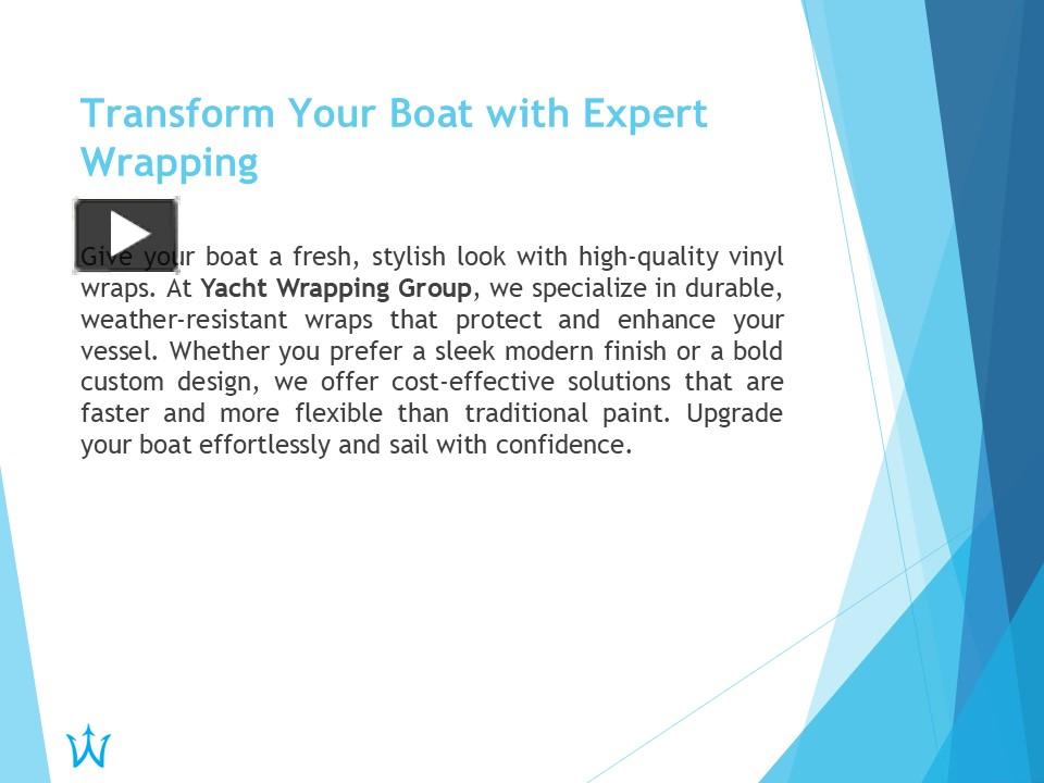 PPT – Yacht Wrapping Group – Transform Your Boat with Premium Vinyl ...