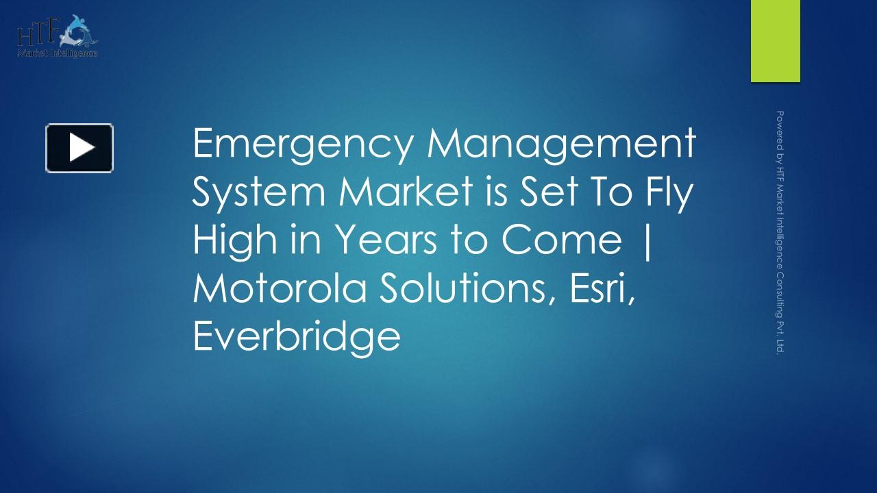PPT – Emergency Management System market PowerPoint presentation | free ...