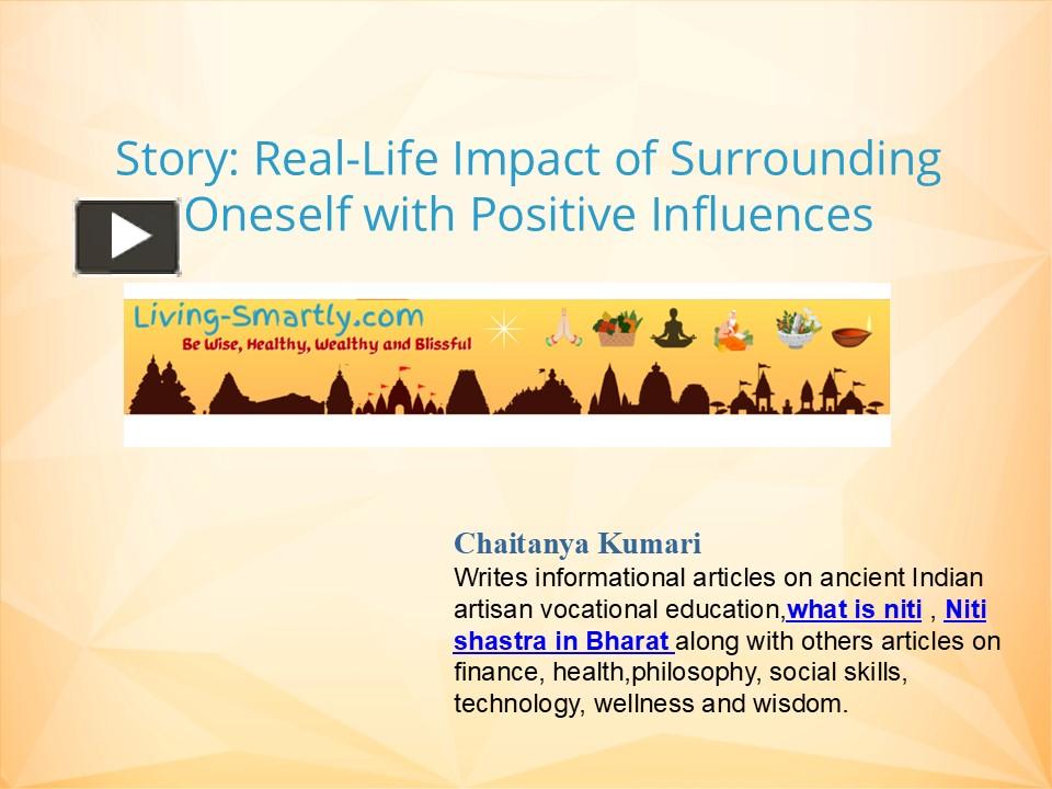 PPT – Story: Real-Life Impact of Surrounding Oneself with Positive ...