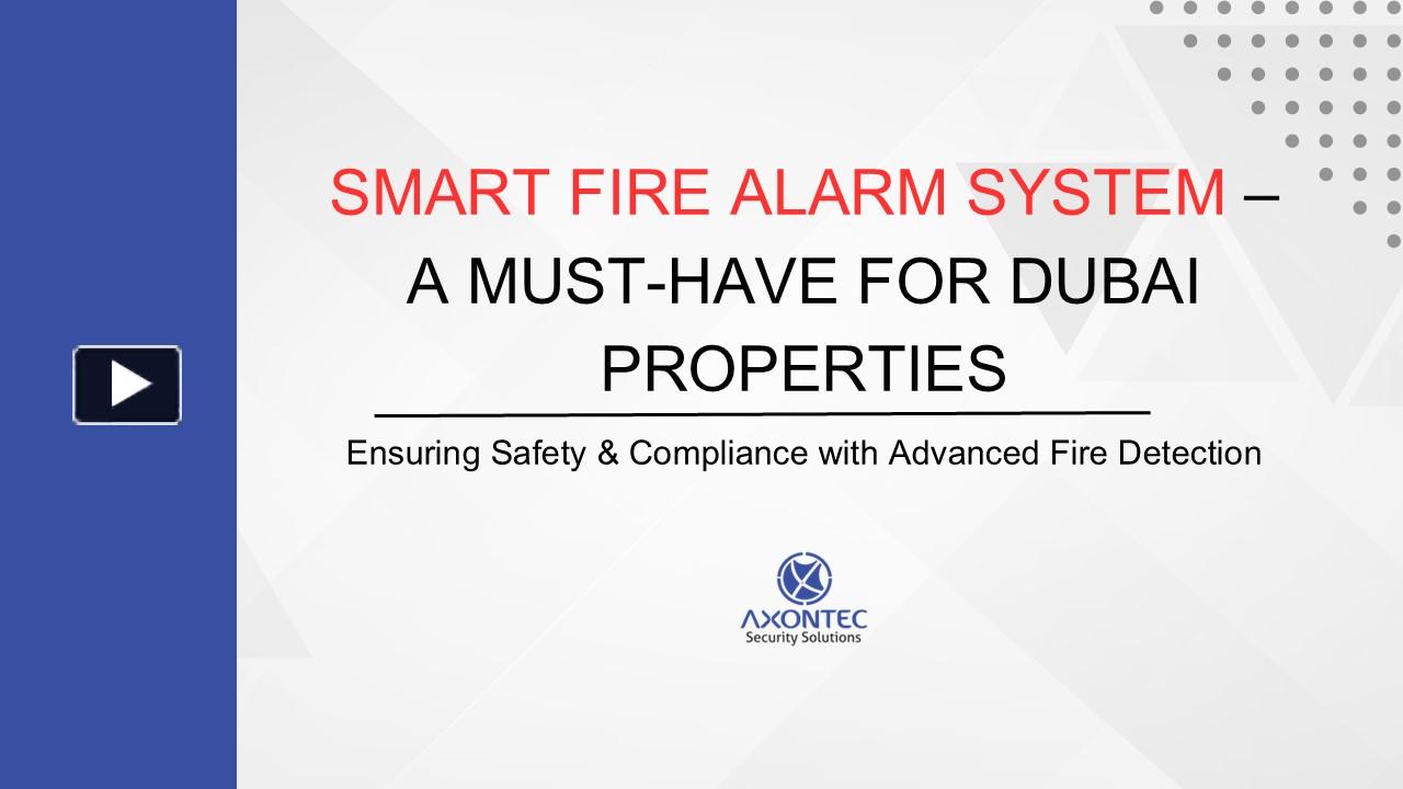PPT – Smart Fire Alarm System – A Must-Have for Dubai Properties ...