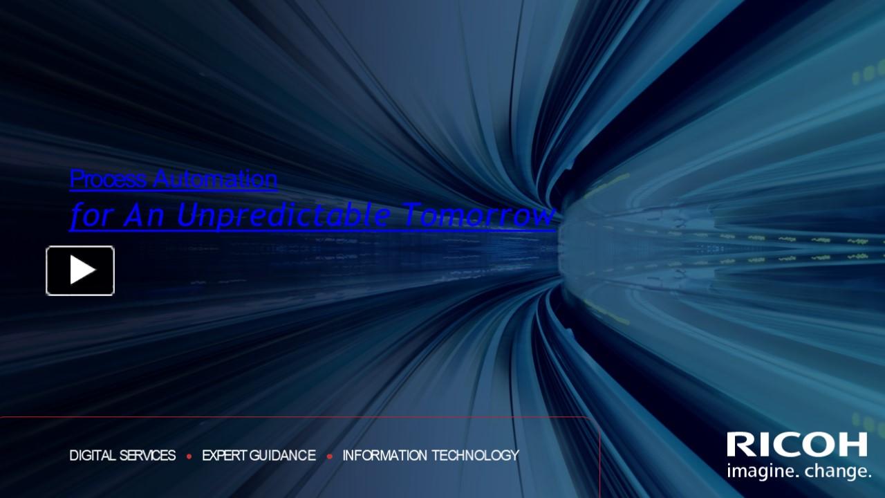 Ricoh Process Automation presentation | free to download