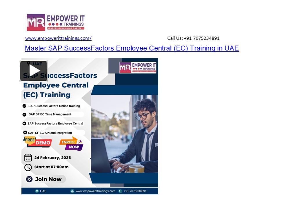 PPT – Master SAP SuccessFactors Employee Central (EC) Training in UAE ...