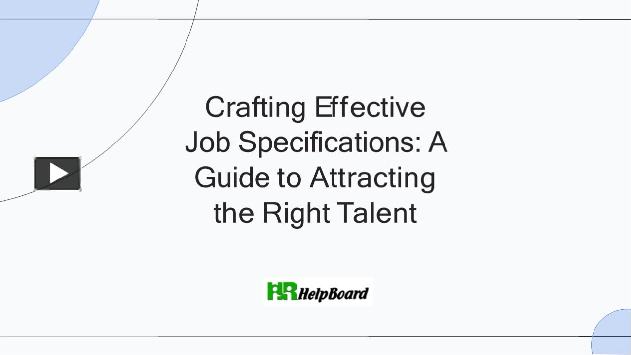 PPT – What is Job Specification in Human Resource Management PowerPoint ...