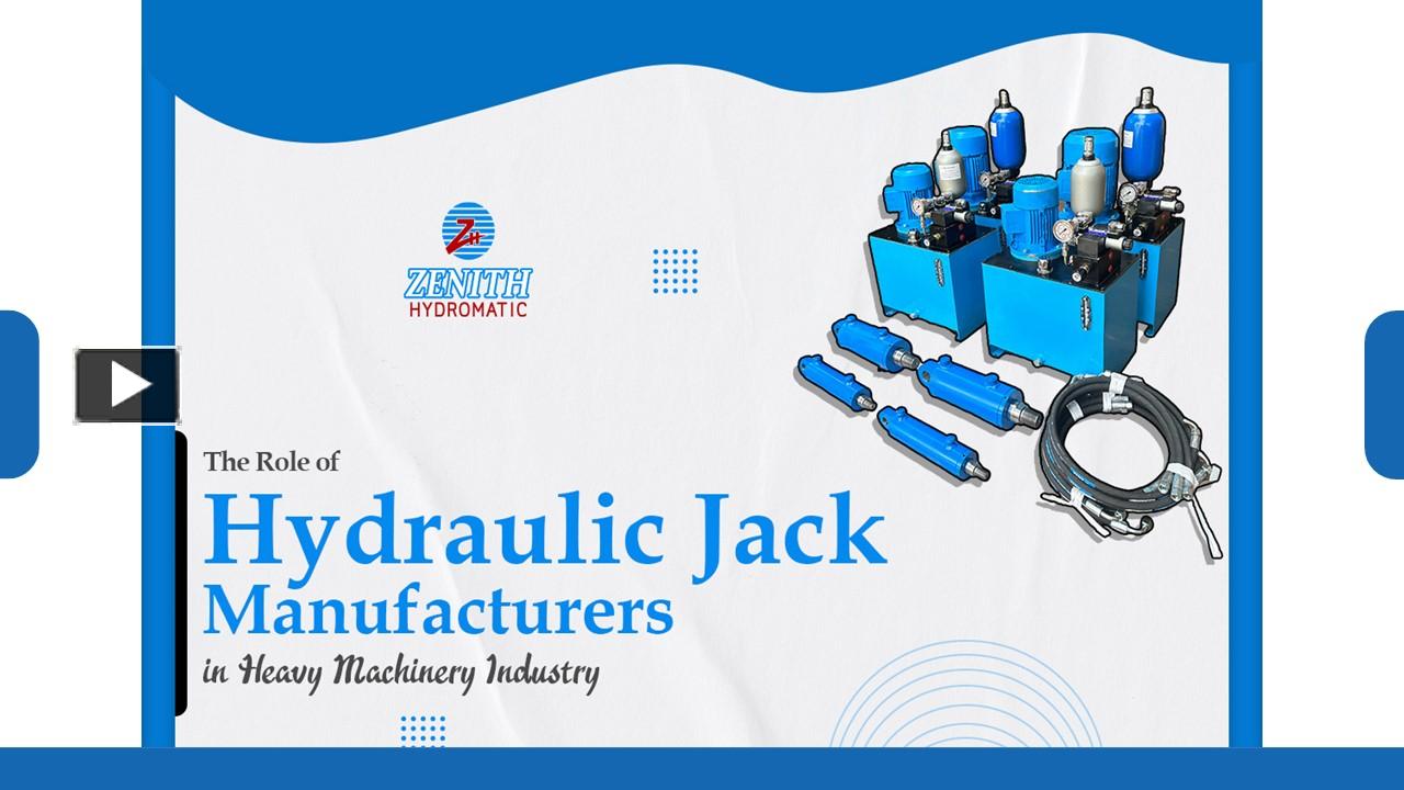 PPT – The Role of Hydraulic Jack Manufacturers in the Heavy Machinery ...