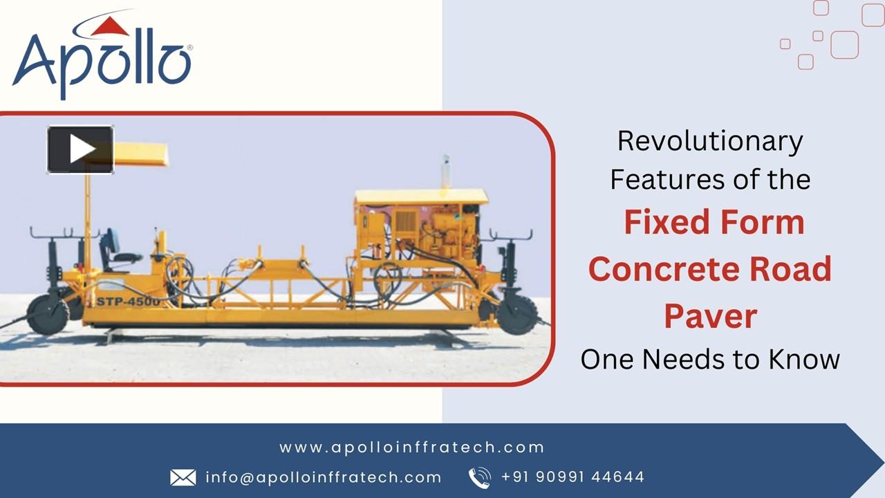 PPT – Enhance Your Road Construction Efficiency with Fixed Form ...