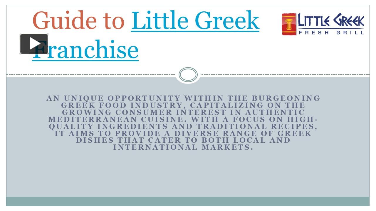 PPT – Guide to Little Greek Franchise PowerPoint presentation | free to ...