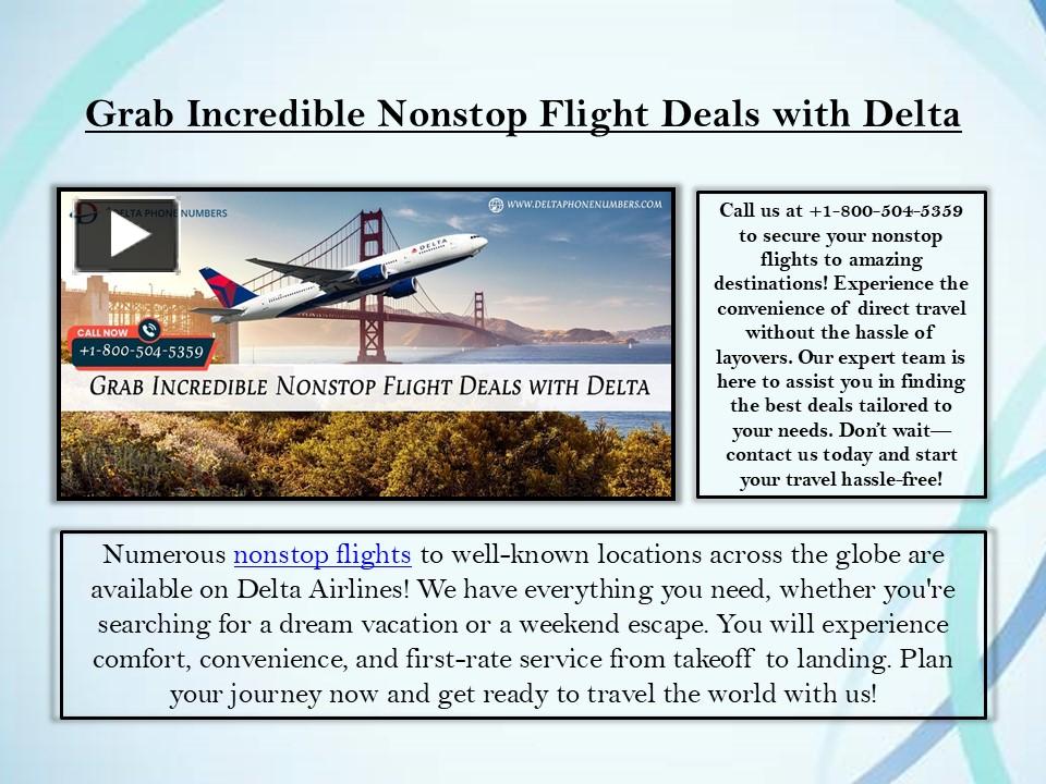 PPT – Delta International Flight Deals PowerPoint presentation | free ...