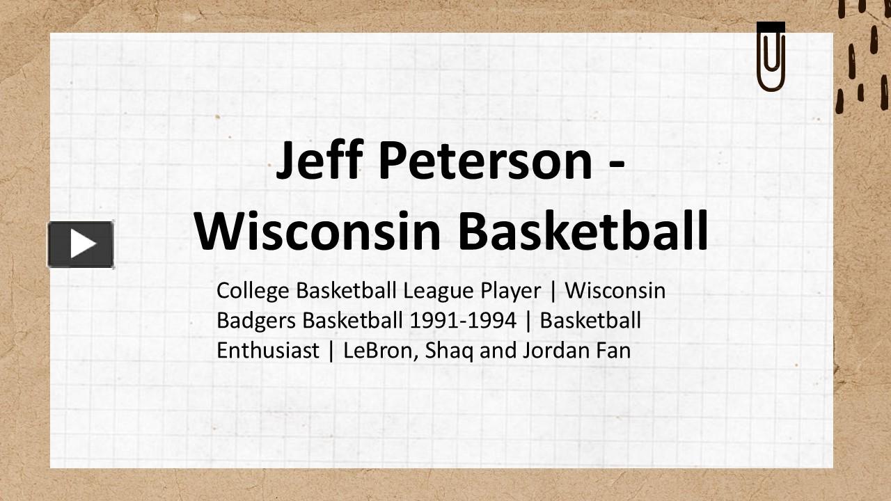 PPT – Jeff Petersen - Wisconsin - A Courageous Pioneer PowerPoint ...
