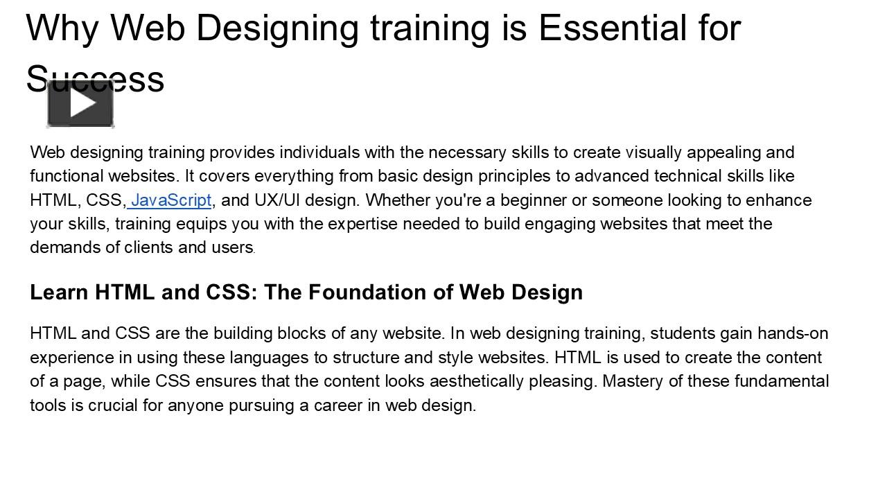 PPT – web designing training PowerPoint presentation | free to download ...