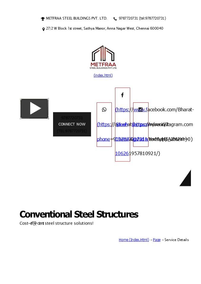 PPT – Conventional Steel Structures | Expert in Steel Structural ...