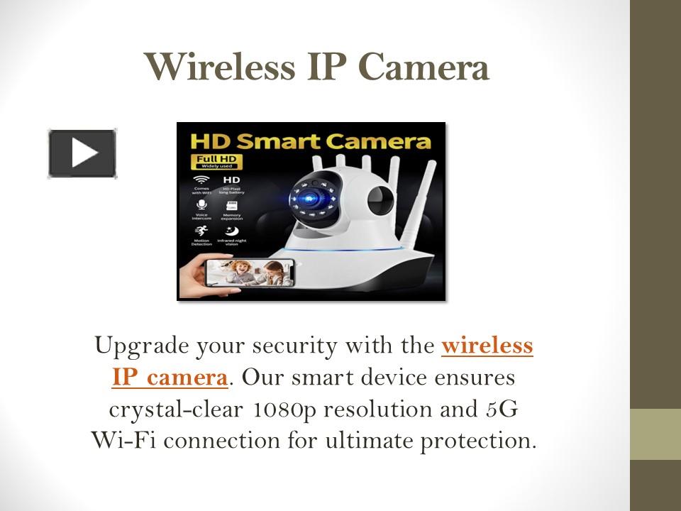 PPT – Wireless IP Camera PowerPoint presentation | free to download ...