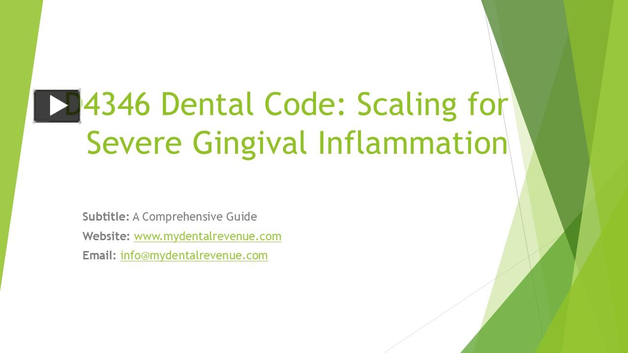 PPT – Understanding D4346 Dental Code PowerPoint presentation | free to ...