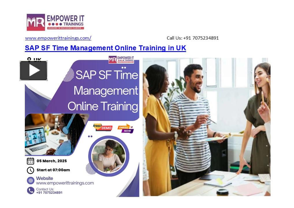 Best SAP SF Time Management Online Training in UK presentation | free ...