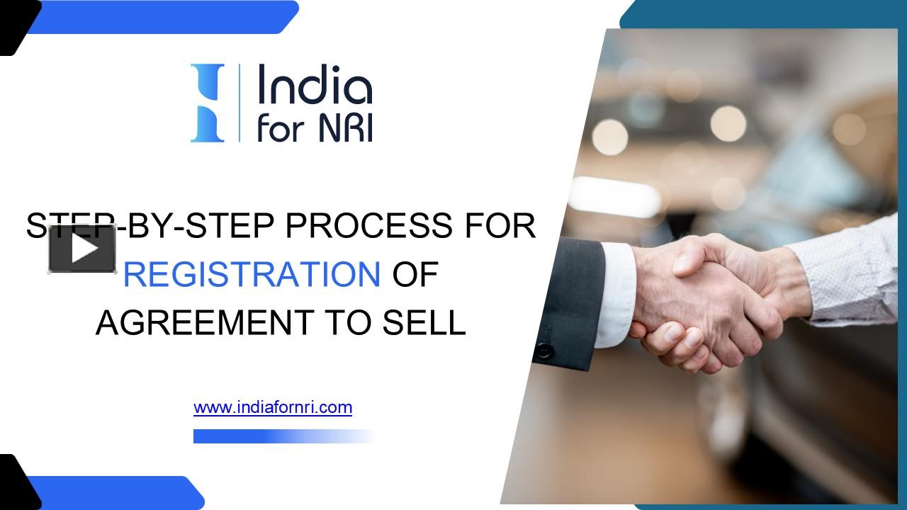 Step-by-Step Process for Registration of Agreement to Sell presentation ...