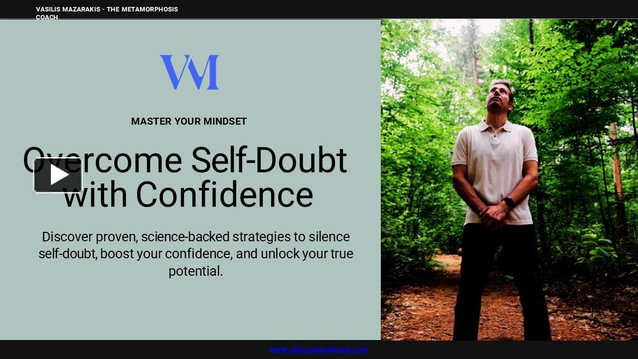 Overcome Self-Doubt with Confidence presentation | free to download