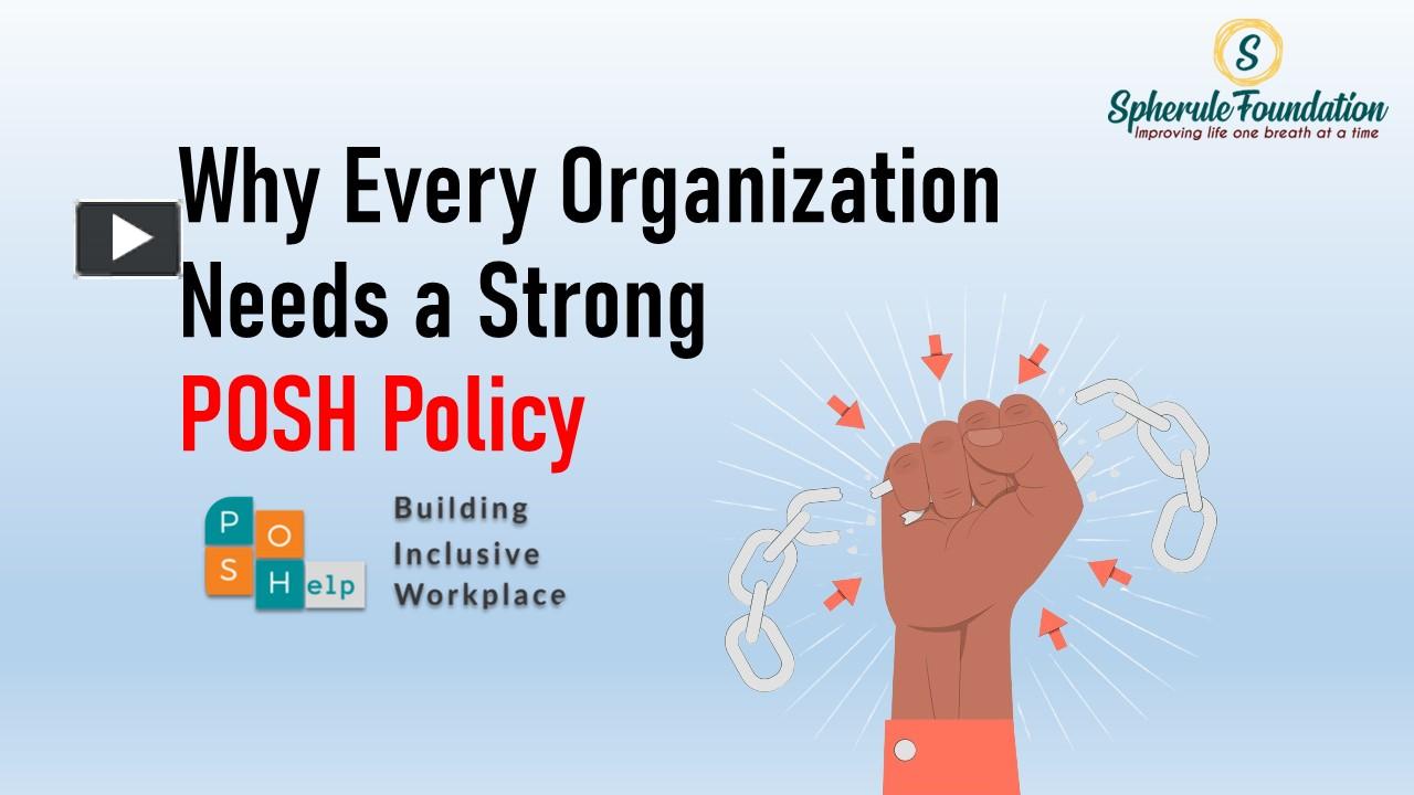 Why Every Organization Needs a Strong POSH Policy presentation | free ...