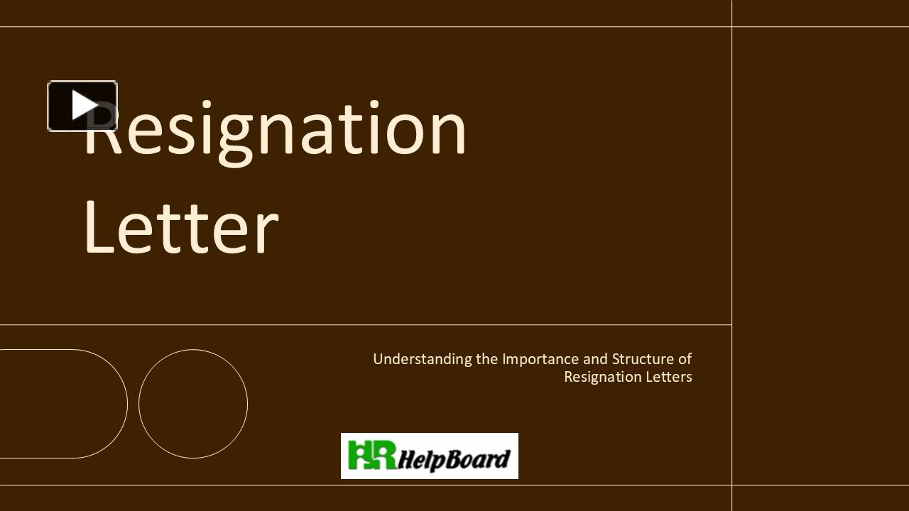 PPT – Resignation Letter Sample PowerPoint presentation | free to ...