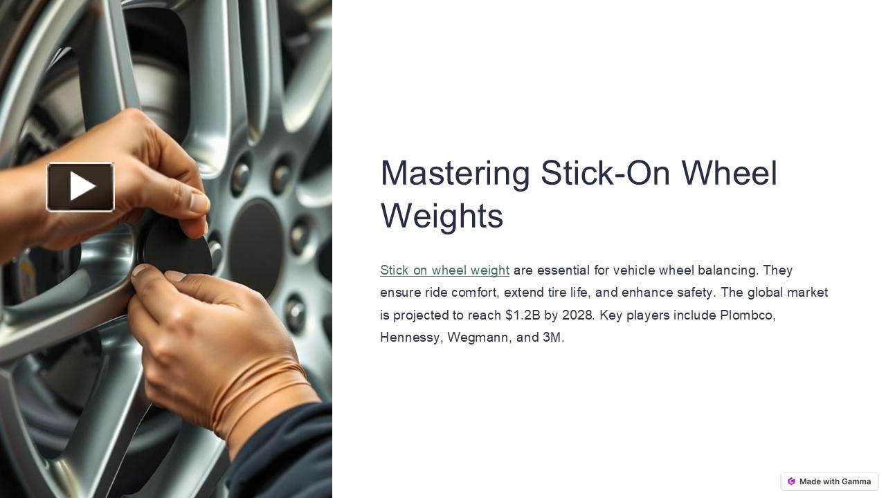Stick on Wheel Weight (1) presentation | free to download