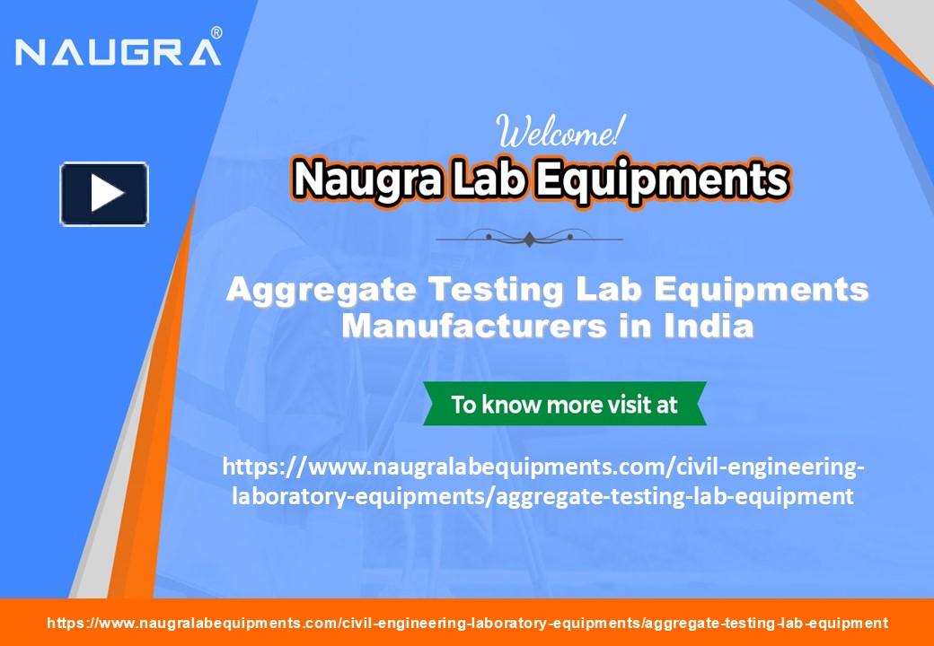 PPT – Aggregate Testing Lab Equipments Manufacturers in India ...