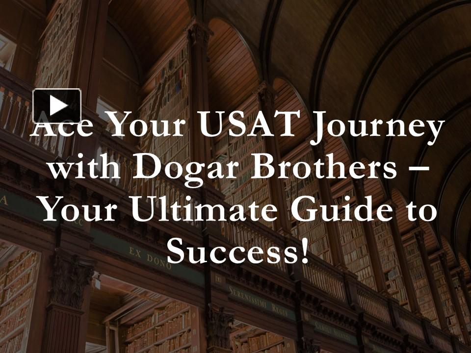 PPT – Your USAT Entry Test Guide – Dogar Brothers PowerPoint ...
