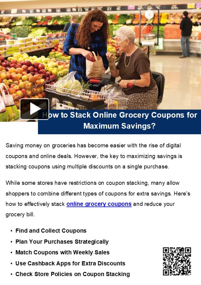 PPT – How to Stack Online Grocery Coupons for Maximum Savings ...