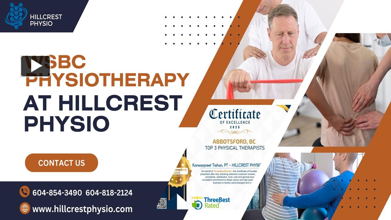 PPT – WSBC Physiotherapy at Hillcrest Physio - Hillcrest PowerPoint ...