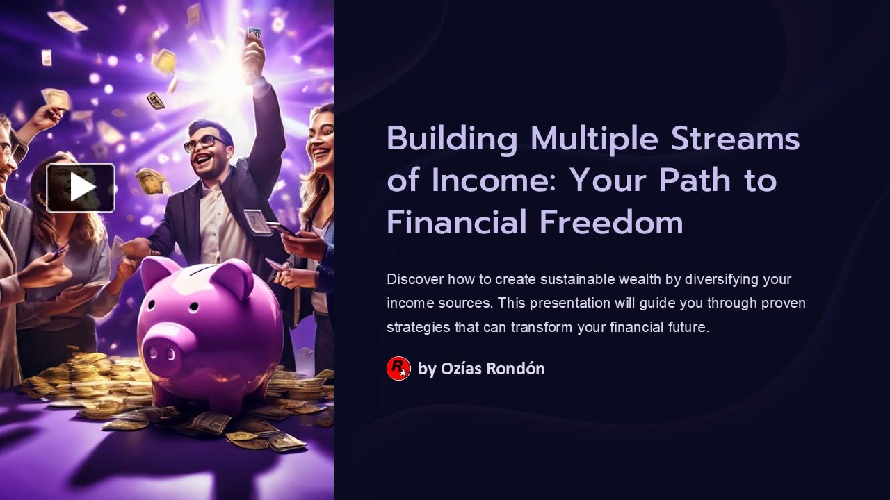 PPT – How to Build Multiple Streams of Income PowerPoint presentation ...