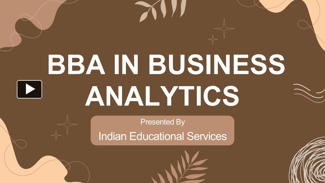 PPT – BBA in Business Analytics PowerPoint presentation | free to ...