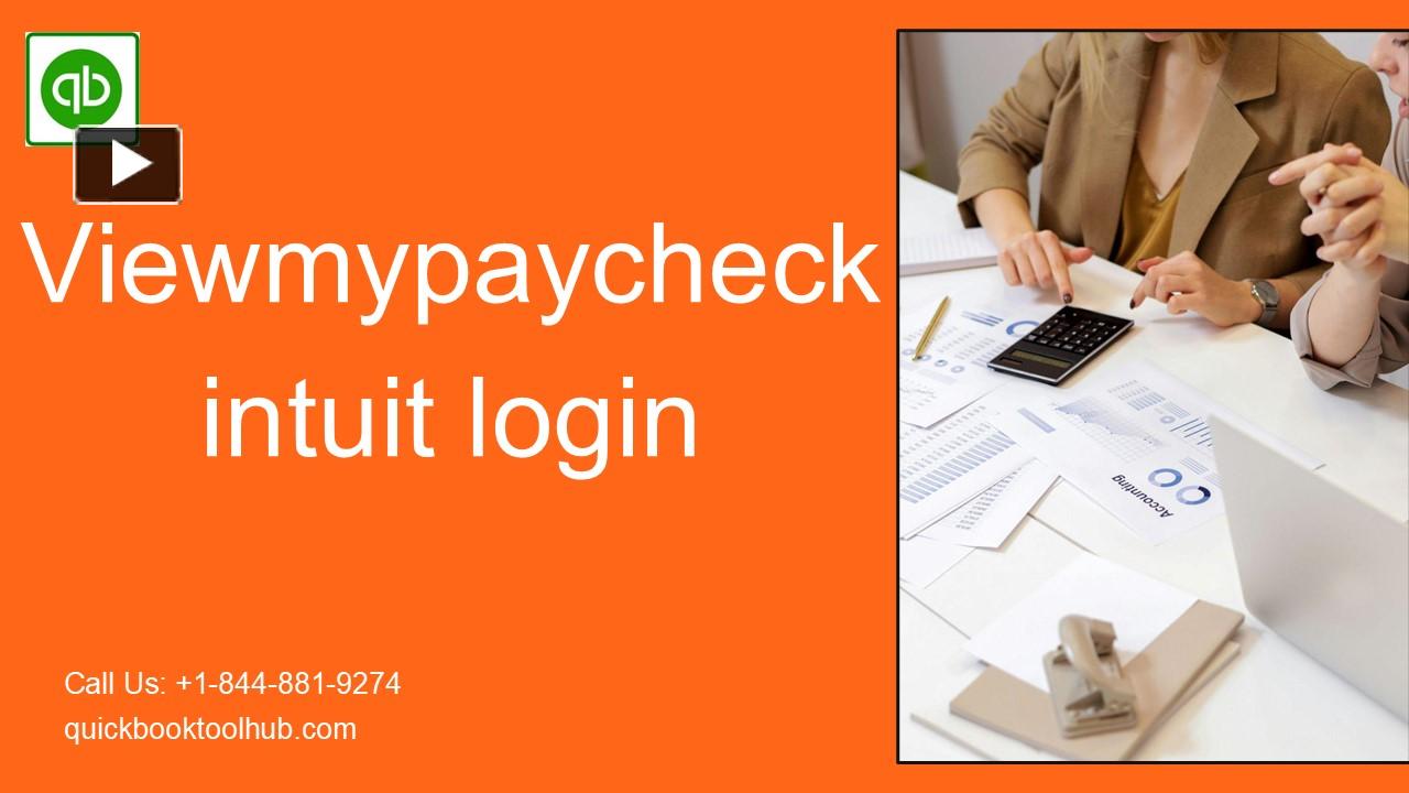 viewmypaycheck intuit login presentation | free to download