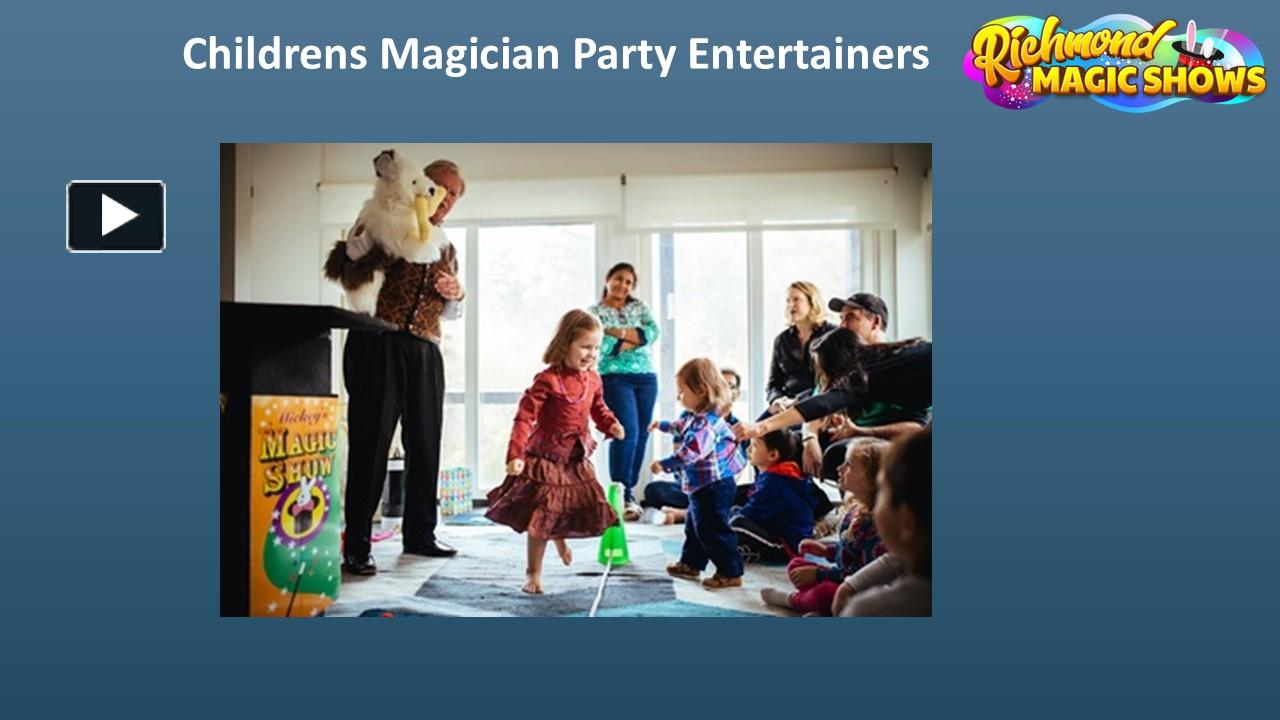 Childrens Magician Party Entertainers presentation | free to download