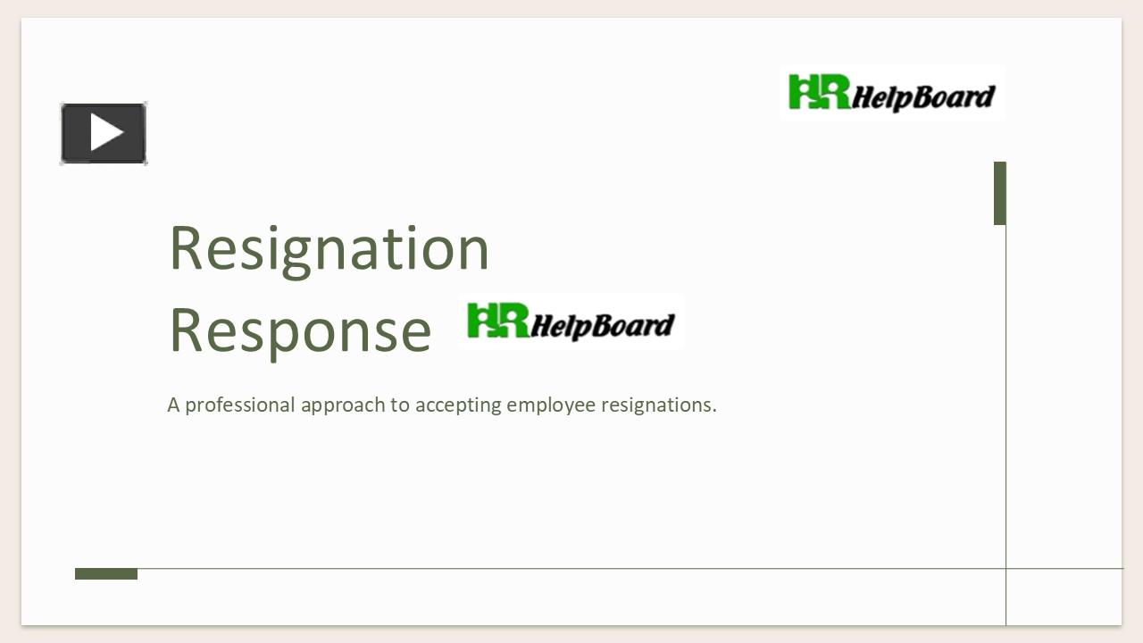 PPT – Resignation acceptance PowerPoint presentation | free to download ...