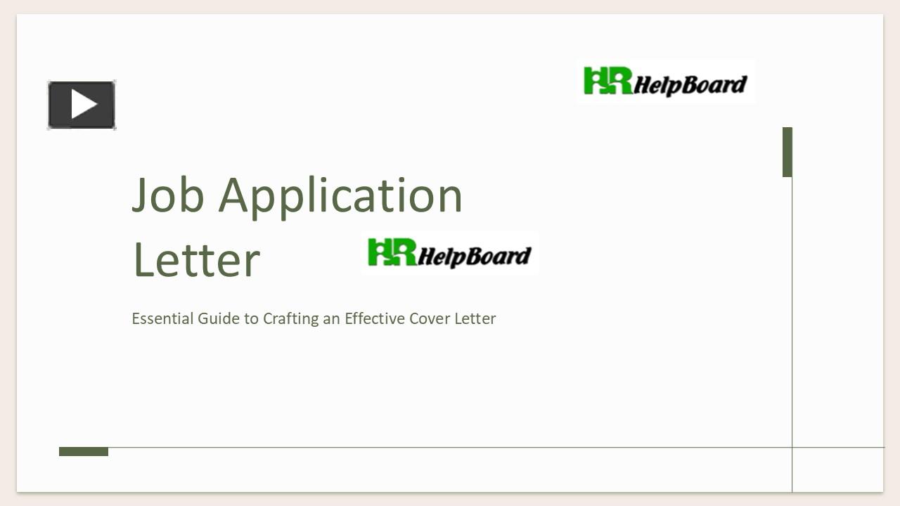 application-letter presentation | free to download