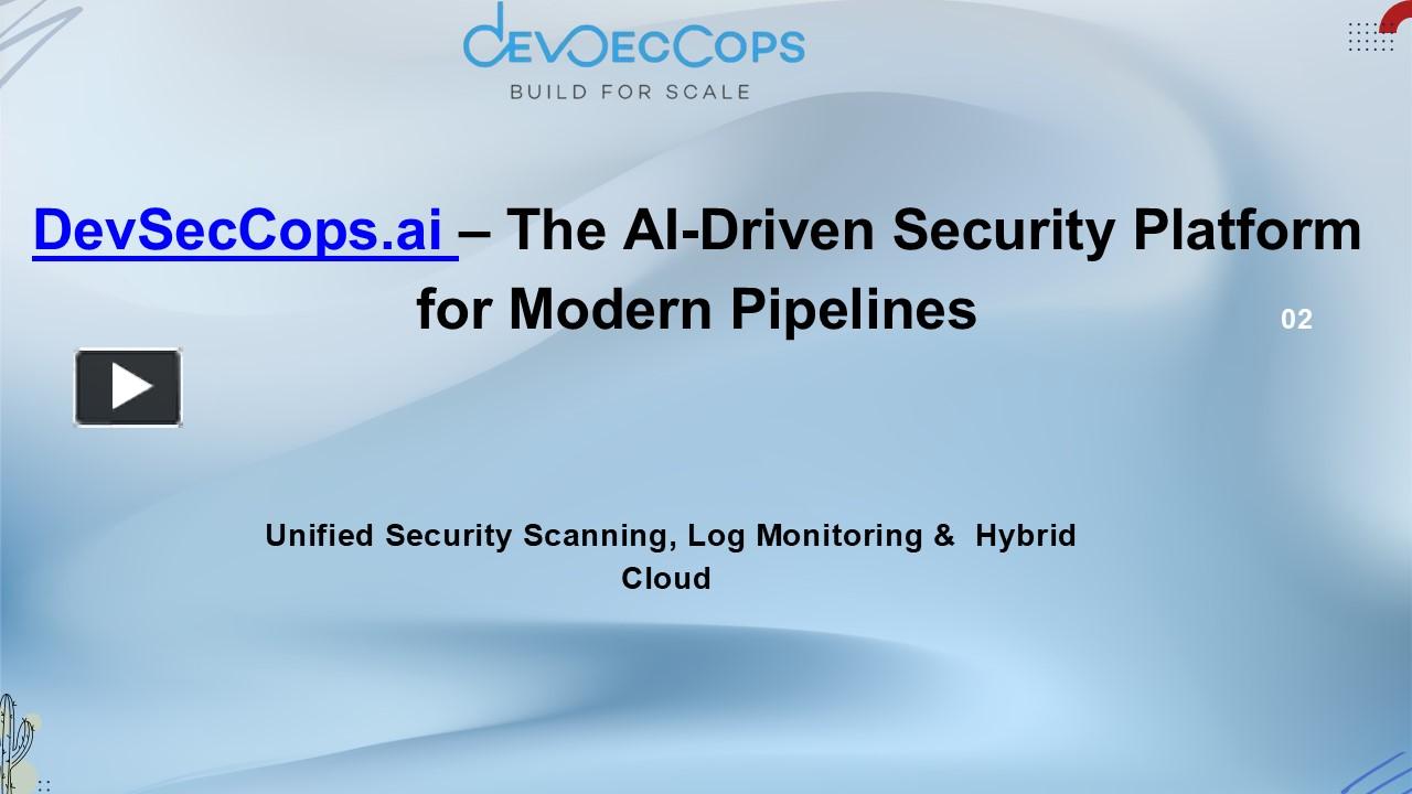 PPT – Security Scanning Solutions: Protecting Applications in the ...