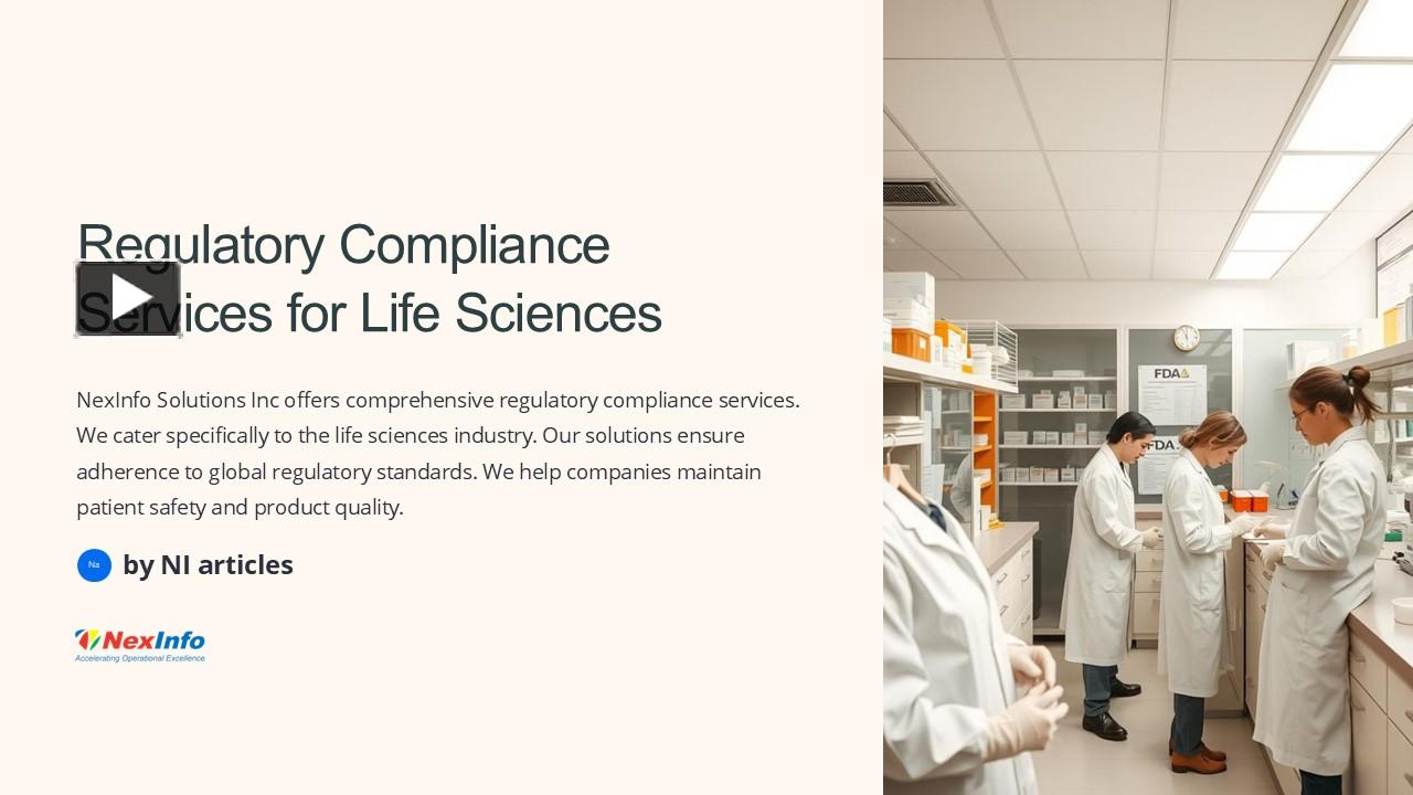 PPT – Ensuring Regulatory Compliance in Life Sciences PowerPoint ...