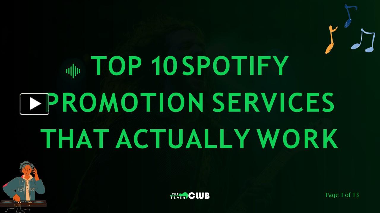 PPT – Top 10 Spotify Promotion Services That Actually Work PowerPoint ...