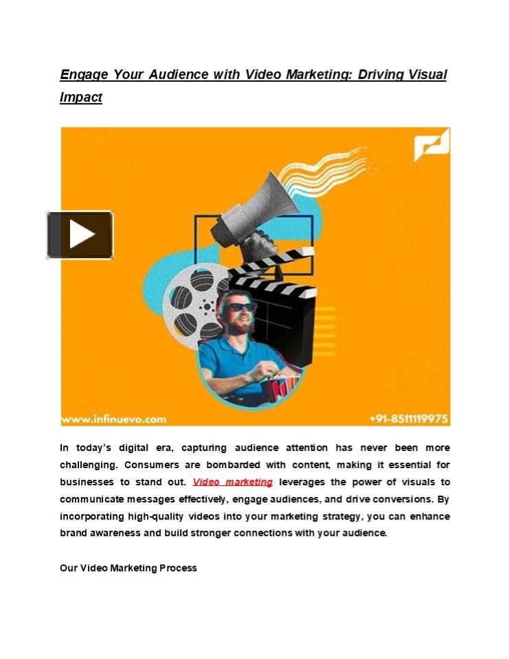 Engage Your Audience with Video Marketing: Driving Visual Impact ...