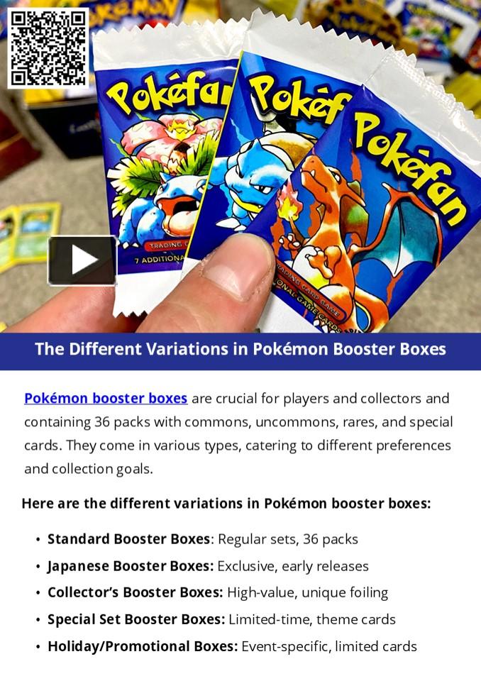 The Different Variations In Pokémon Booster Boxes presentation | free ...