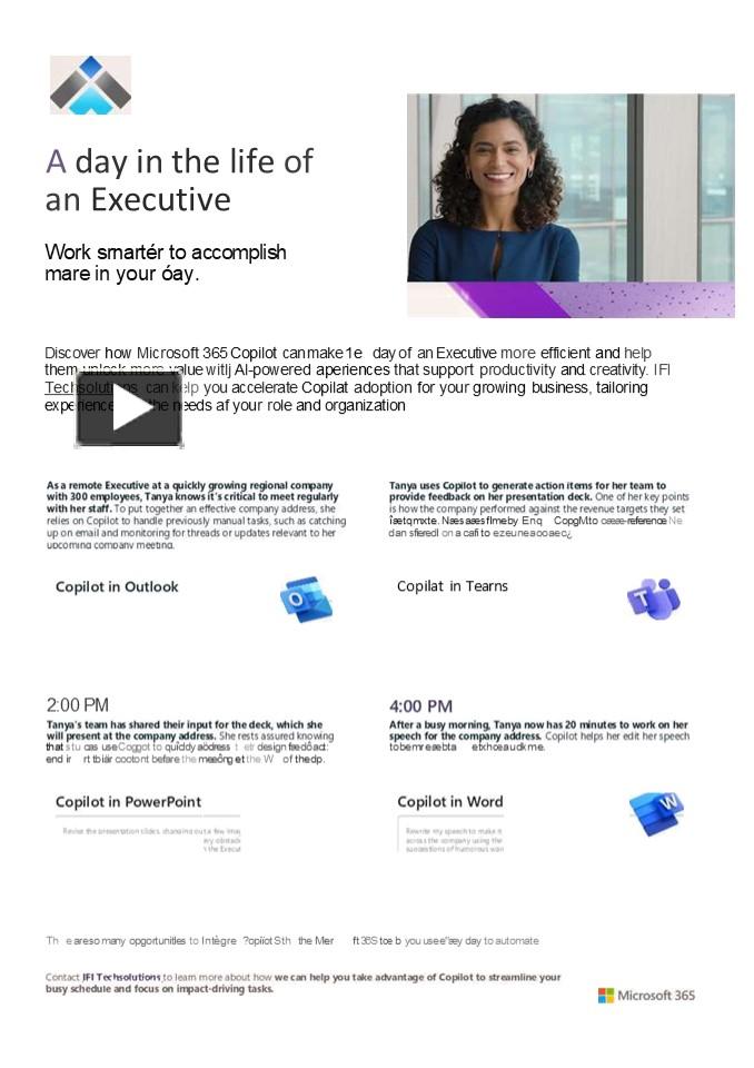 PPT – A Day in the Life of an Executive with Microsoft 365 Copilot ...