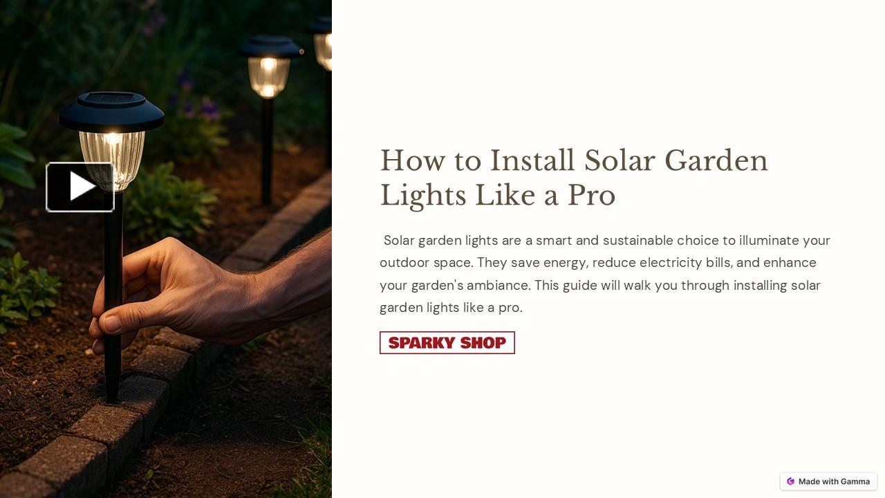 PPT – Step-by-Step Guide: How to Install Solar Garden Lights Easily ...