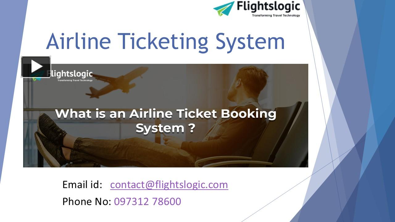 PPT – Airline Ticketing System PowerPoint presentation | free to ...