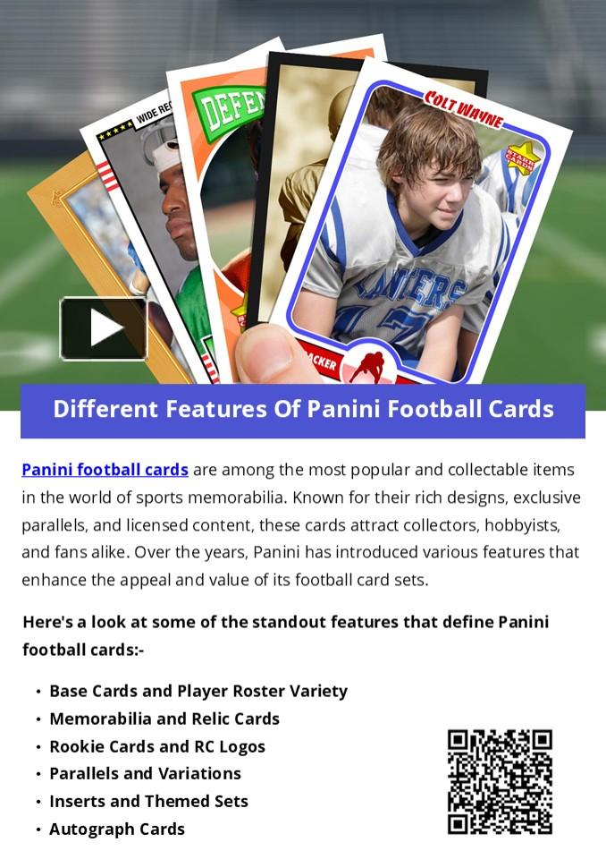 Different Features Of Panini Football Cards (1) presentation | free to ...
