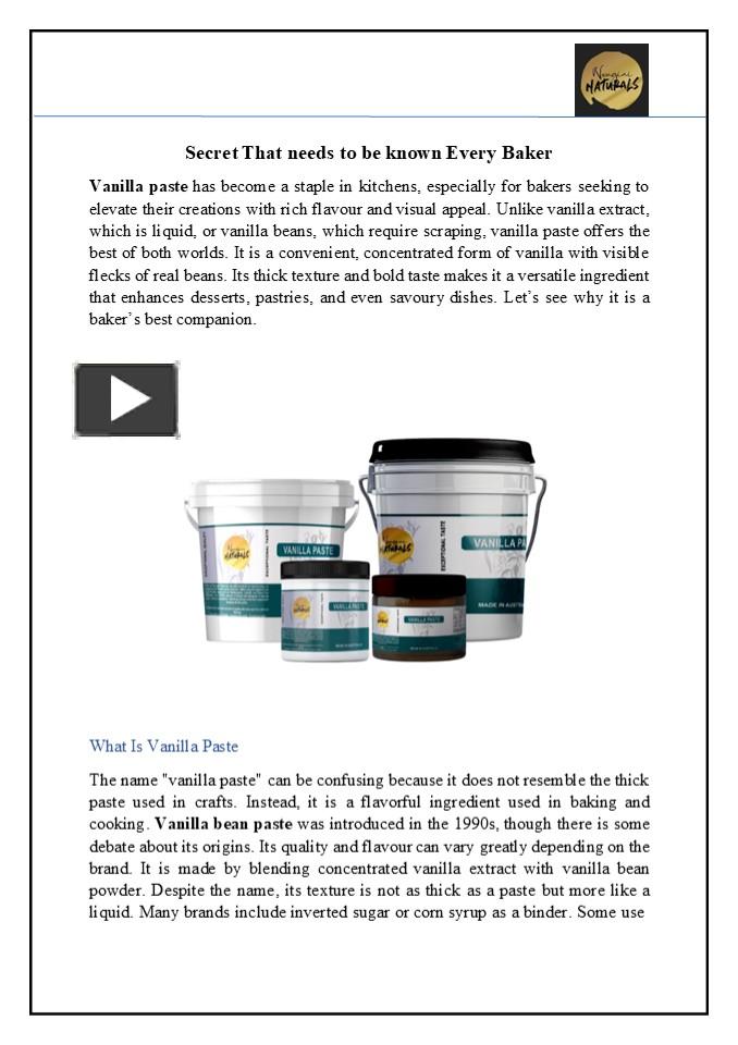 PPT – Vanilla Extract and Its Uses PowerPoint presentation | free to ...