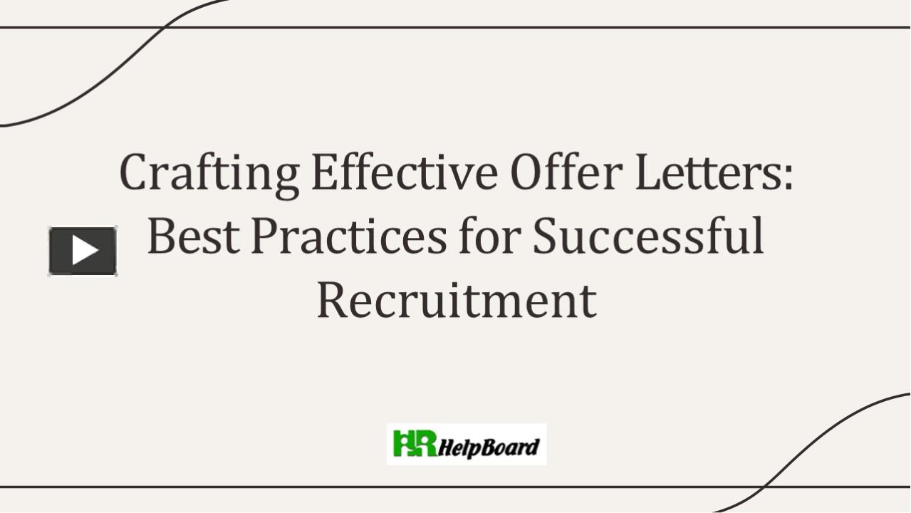 PPT – Offer Letter Format in Word , Simple Job Offer Letter Format in ...